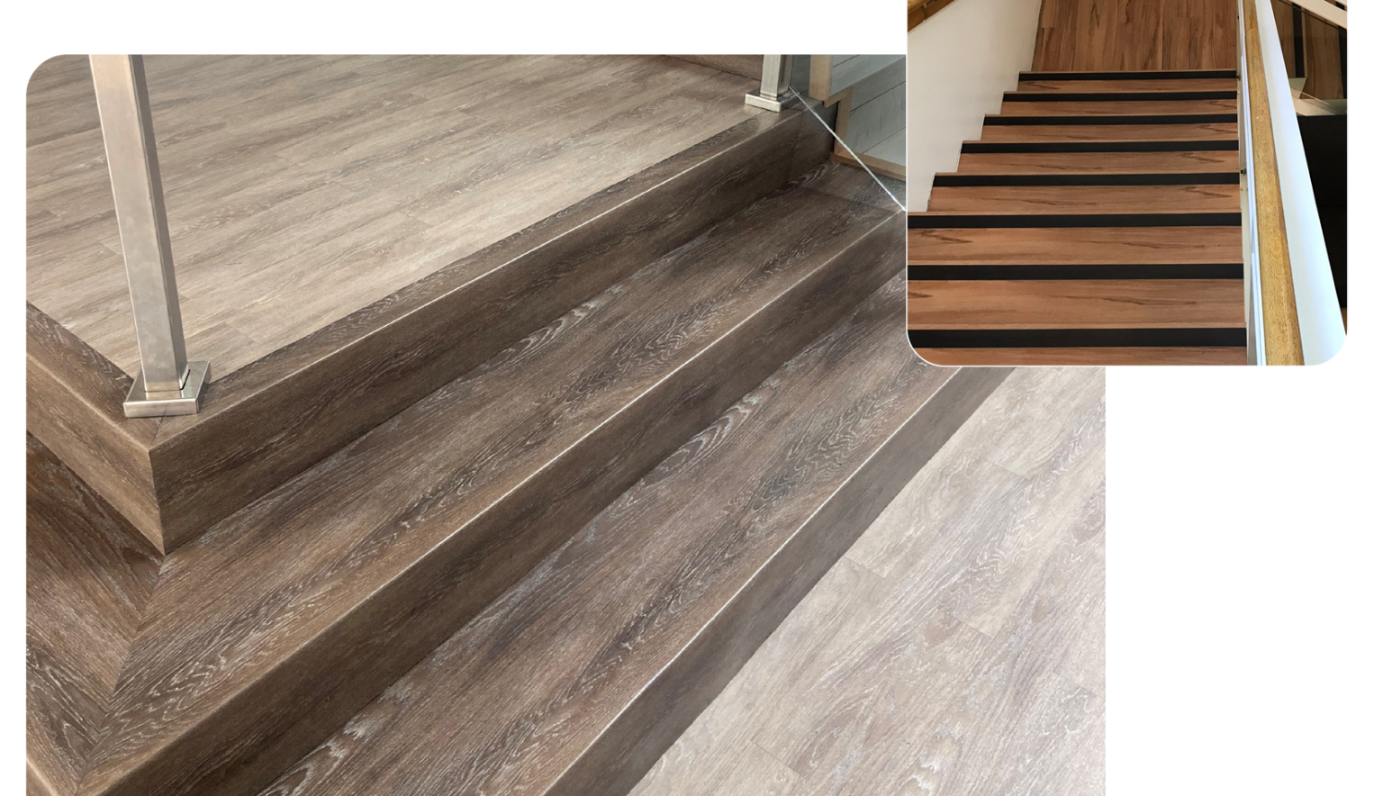 impression luxury vinyl stair treads - Roppe